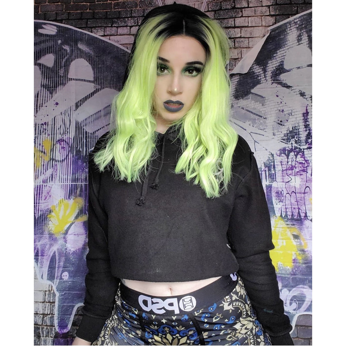 Short Bob Yellow Lime Halloween Wig | Lit Unicorns – LIT UNICORNS