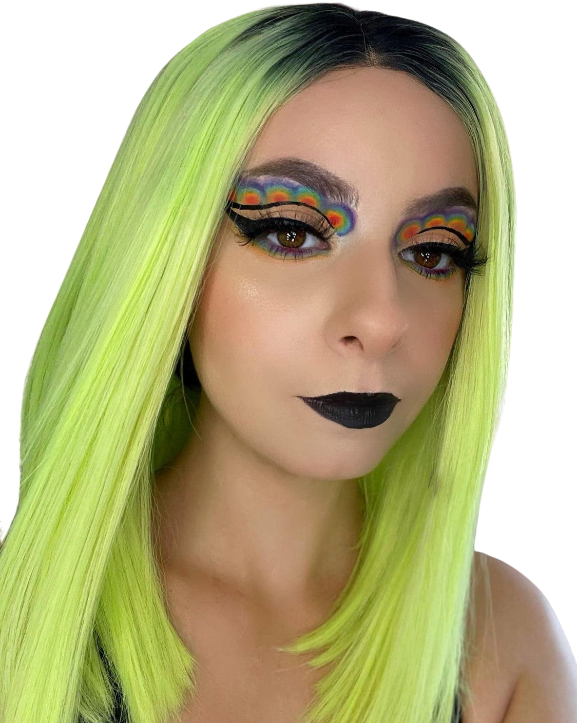 Short Bob Yellow Lime Halloween Wig | Lit Unicorns – LIT UNICORNS